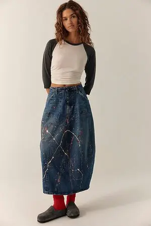 TRICIA FIX Bittersweet Denim Maxi Skirt