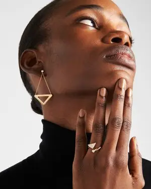 Prada Eternal Gold Contrarié Ring In Gold With Diamonds