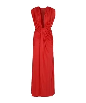 Christopher Esber Ripple Ruched Draped Maxi Dress - Red