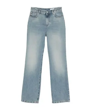 Alexander McQueen Straight Leg Jeans - Light Blue