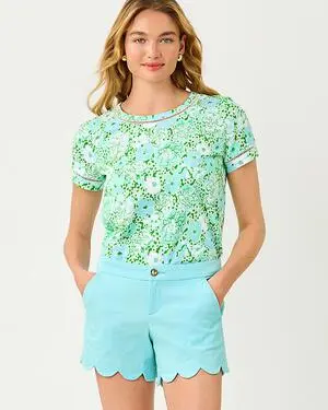Lilly Pulitzer® Clairmont Ladder Lace Knit Top Mint