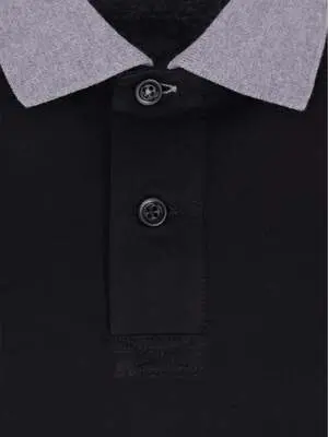 Brunello Cucinelli Logo Embroidered Long-sleeved Polo Shirt