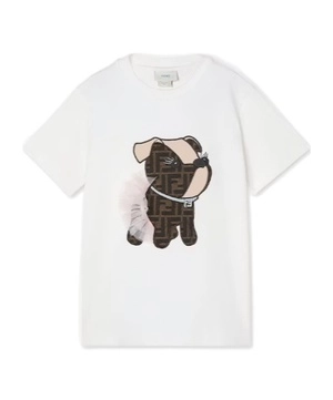 Fendi Itina-embroidery T-shirt - White