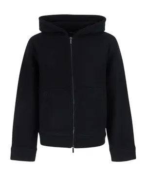 Emporio Armani Full-zip Hoodie - Black