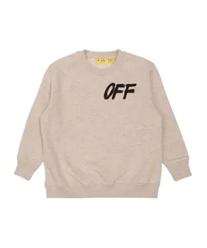 Off-White Crew-neck Knit Top