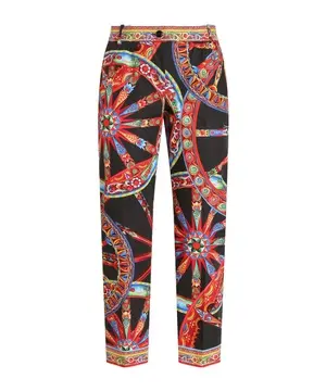 Dolce & Gabbana Carretto-print Poplin Trousers - Multi-color
