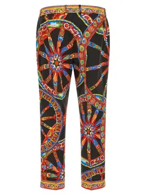 Dolce & Gabbana Carretto-print Poplin Trousers