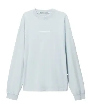 Alexander Wang Logo Print Long Sleeve Tee - No