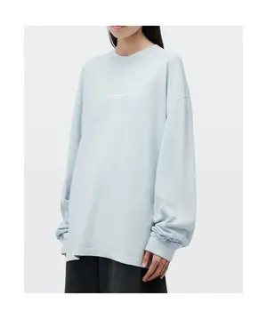 Alexander Wang Logo Print Long Sleeve Tee - No