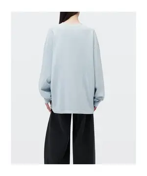 Alexander Wang Logo Print Long Sleeve Tee - No