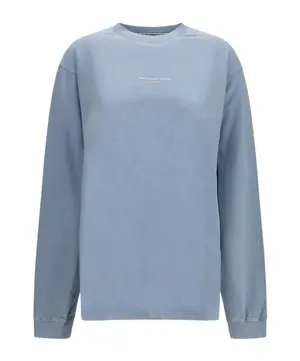 Alexander Wang Logo Print Long Sleeve Tee