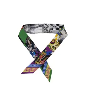 Versace Printed Silk Twill Ribbon - Multicolor