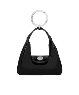 Longchamp Le Pliage Xtra Key Ring - Black