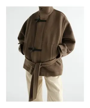 LEMAIRE Short Duffle Coat In Wool