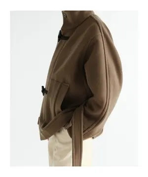 LEMAIRE Short Duffle Coat In Wool