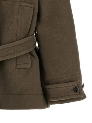 LEMAIRE Short Duffle Coat - Thyme