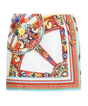 Dolce & Gabbana Carretto-print Fabric Mini Skirt - Multi-color