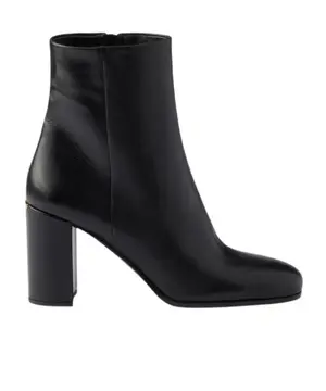 Prada Leather Block-heeled Boots - Black