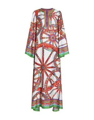 Dolce & Gabbana Carretto-print Twill Kaftan Dress - Multi-color