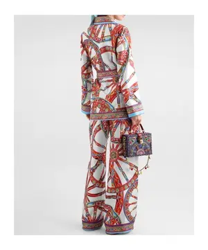 Dolce & Gabbana Carretto-print Silk Twill Shirt