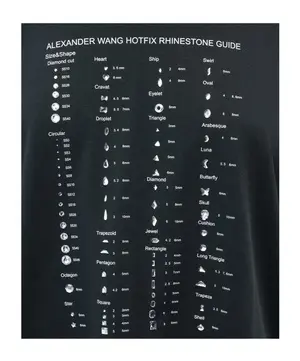 Alexander Wang Crystal Graphic Tee