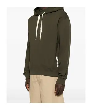 JIL SANDER Logo-print Drawstring Hoodie