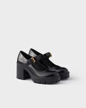 Prada Brushed Leather Pumps