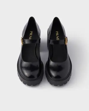 Prada Brushed Leather Pumps