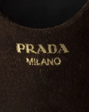 Prada Suede Ballerinas - Dark Brown