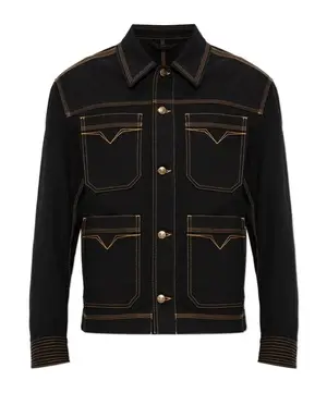 Versace Denim Blouson - Black