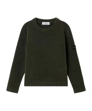 Stone Island Regular-fit Crewneck Jumper With Ribbed Trims - Sage Green