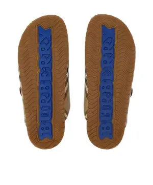 Burberry Check And Leather Urchin Sandals