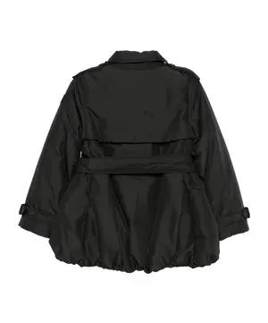 Burberry Belted Bubble-hem Coat