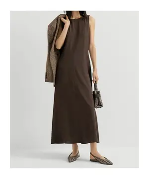 Brunello Cucinelli Precious Check Embroidery Slingback Flats