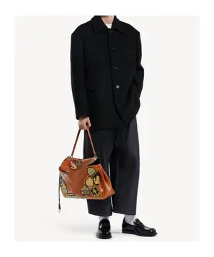 Balenciaga Rodeo Handbag Large In New Tan/multicolor