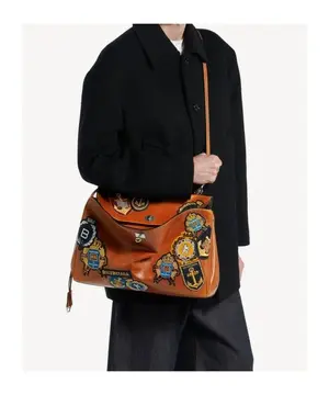 Balenciaga Rodeo Handbag Large In New Tan/multicolor