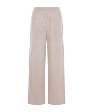 Brunello Cucinelli Elastic-waistband Straight-leg Trousers - Beige