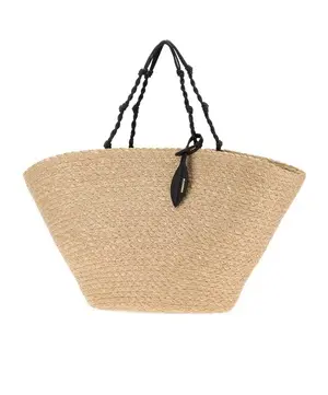 JIL SANDER Tangle Woven Beach Bag