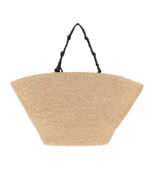 JIL SANDER Tangle Woven Beach Bag