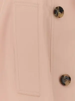 Burberry Buttoned Belted Skirt