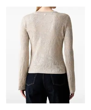 Liu Jo Floral-jacquard Crewneck Jumper
