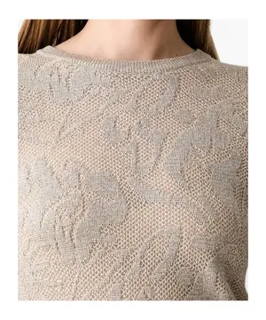 Liu Jo Floral-jacquard Crewneck Jumper