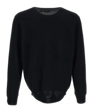 Polo Ralph Lauren Embroidered Logo Wool Jumper - Black