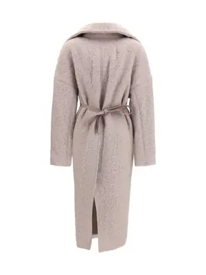 Rick Owens Dracucollar Belted Wrap Coat