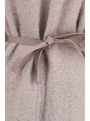 Rick Owens Dracucollar Belted Wrap Coat