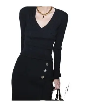 Liu Jo Asymmetrical Knit Mini Skirt