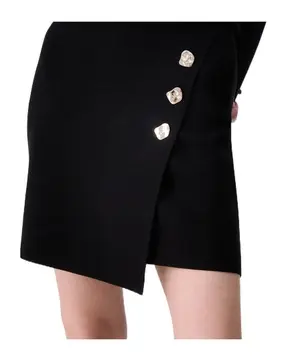 Liu Jo Asymmetrical Knit Mini Skirt