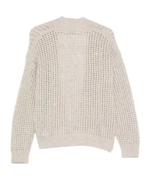 Peserico Sequin-embellished Open-knit Cardigan