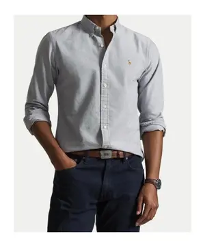 Polo Ralph Lauren Slim-fit Oxford Shirt - Gray