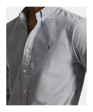 Polo Ralph Lauren Slim-fit Oxford Shirt - Gray